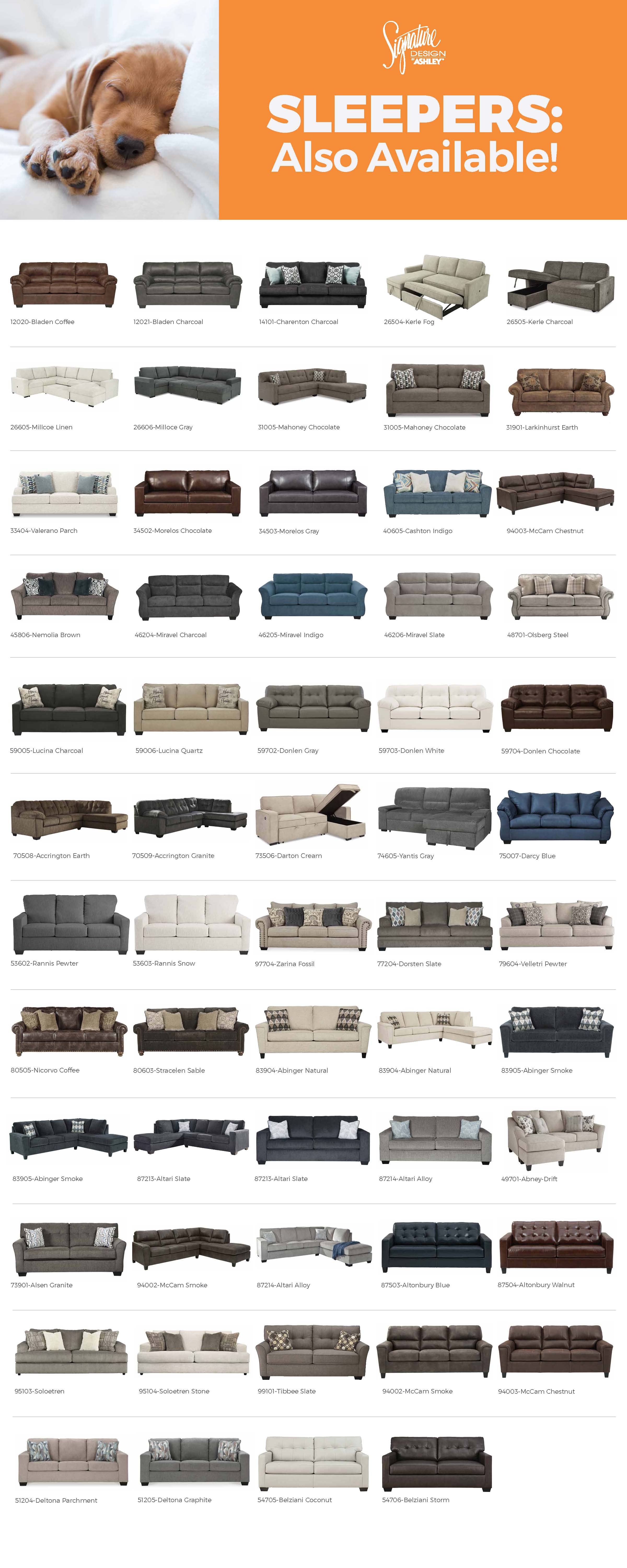 Sleeper Spider Banner - "Sleeper Also Available" - Signature Design (1 ...